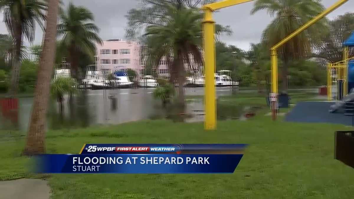Flooding at Shepard Park in Stuart