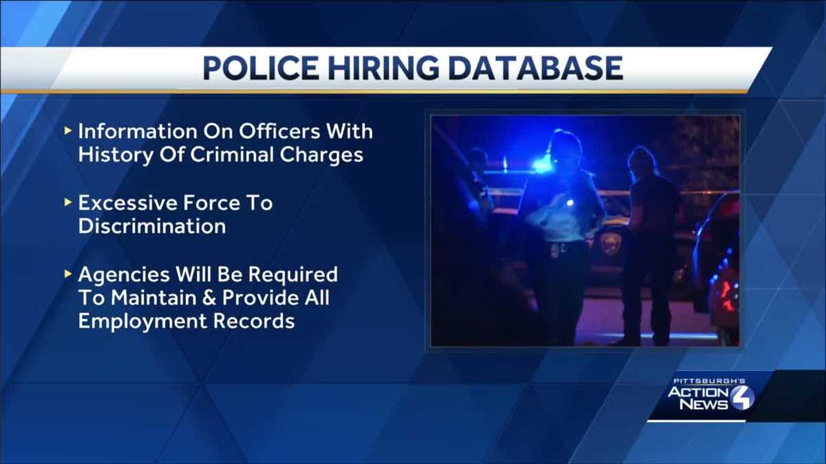 Pa. police reform: New law enforcement database for police hiring