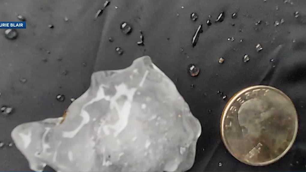 WMUR viewers capture lightning, hail from storm across NH