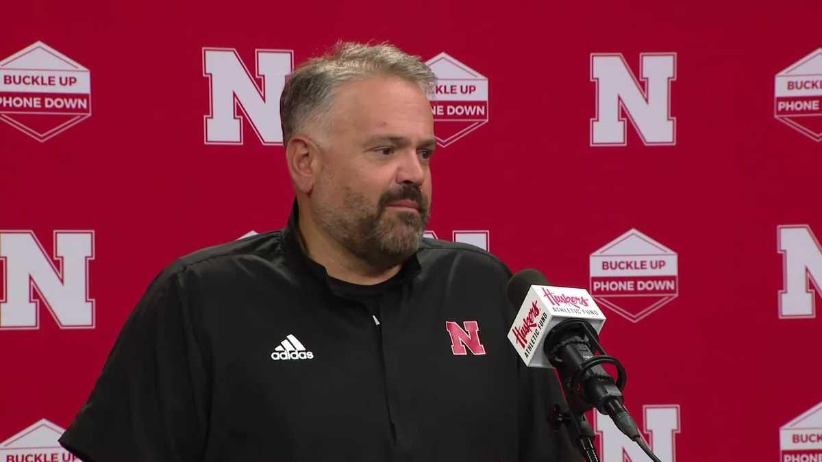 Nebraska football coach Matt Rhule on Huskers' first game