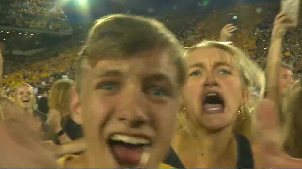 Iowa fans making monster impact at Kinnick