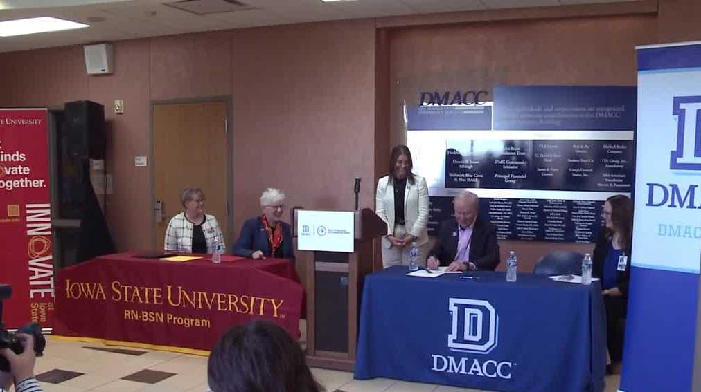 DMACC, Iowa State announce nursing program agreement