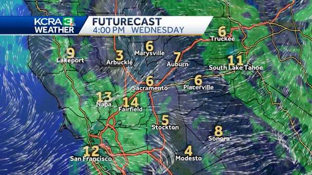 Less wind. Hazy sun and cooling on the way.