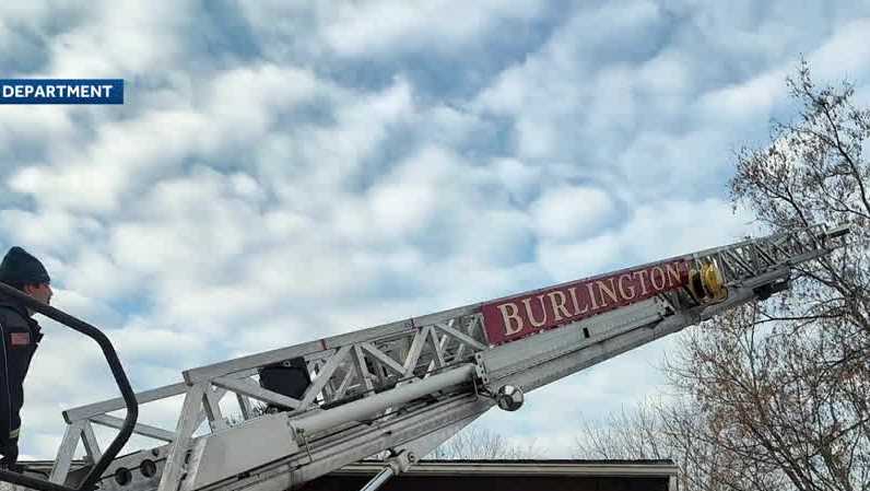 Burlington, VT Fire Department helps rescue kitten stuck in tree