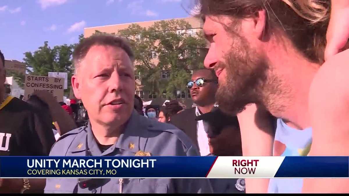 Hundreds take part in unity march, protests near Plaza Wednesday