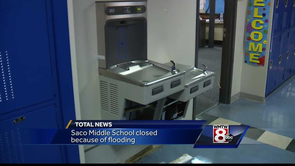 Water damage closes Saco Middle School