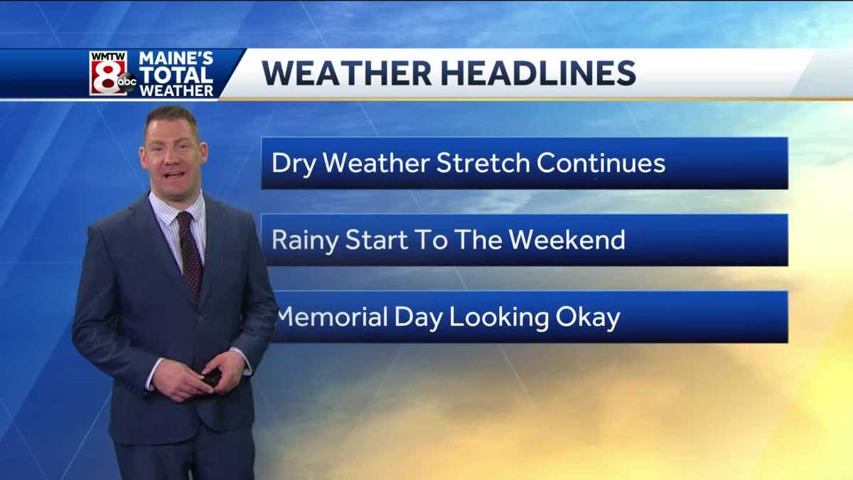 Staying dry until the weekend