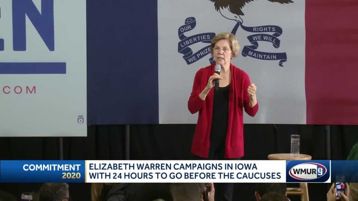 Warren makes final push in Iowa