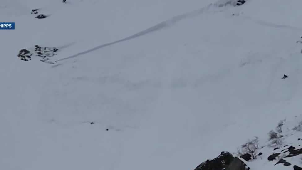 Avalanche in White Mountains caught on camera
