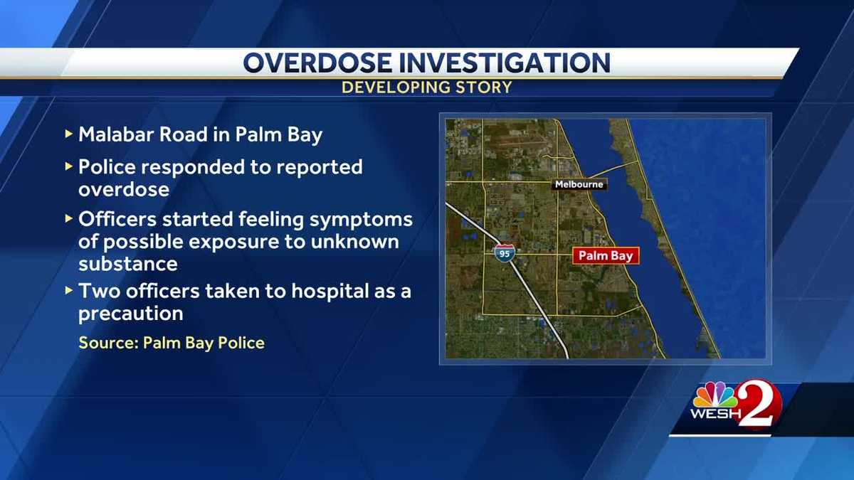 Officers sent to hospital after investigating overdose, Palm Bay police say