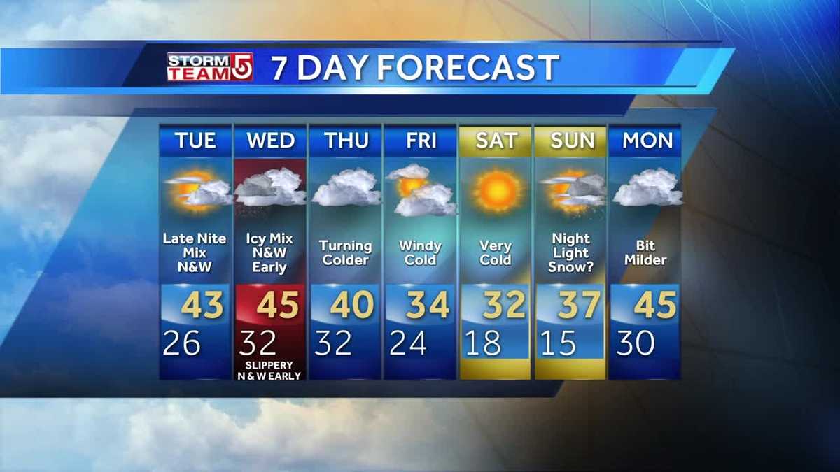 Video: Icy mix late Tuesday, early Wednesday