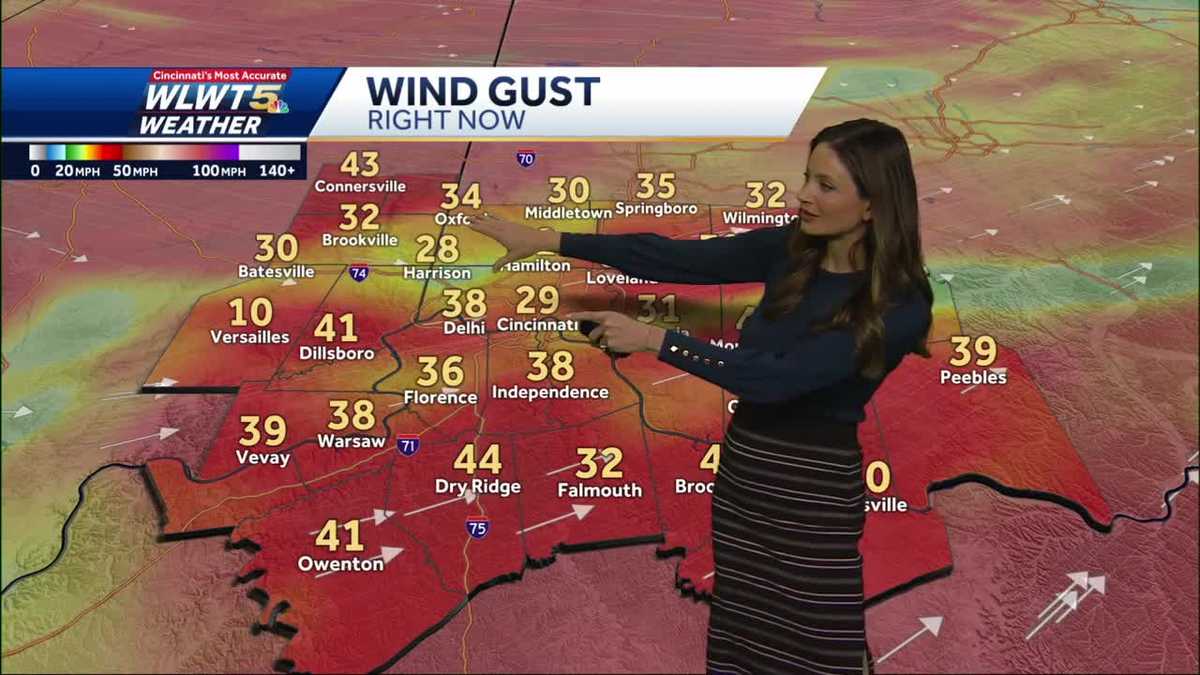 Strong winds usher in near-zero wind chills by morning