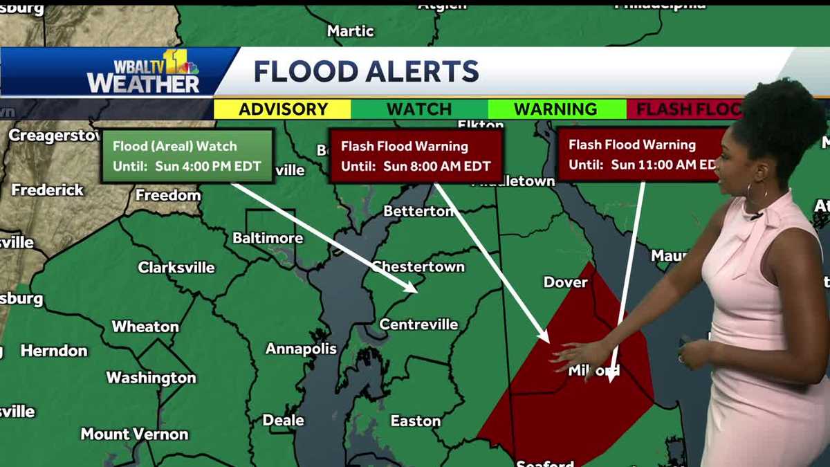 A Flood Watch will continue throughout the day