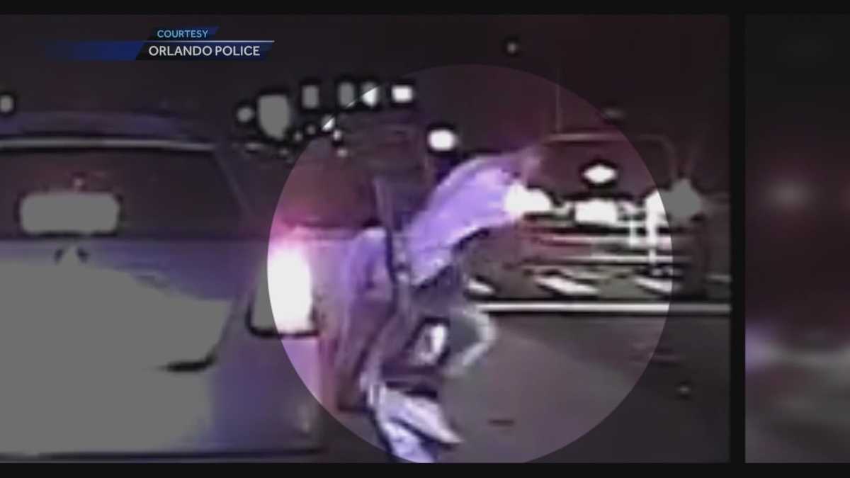 Dashcam video shows police officer run over by car