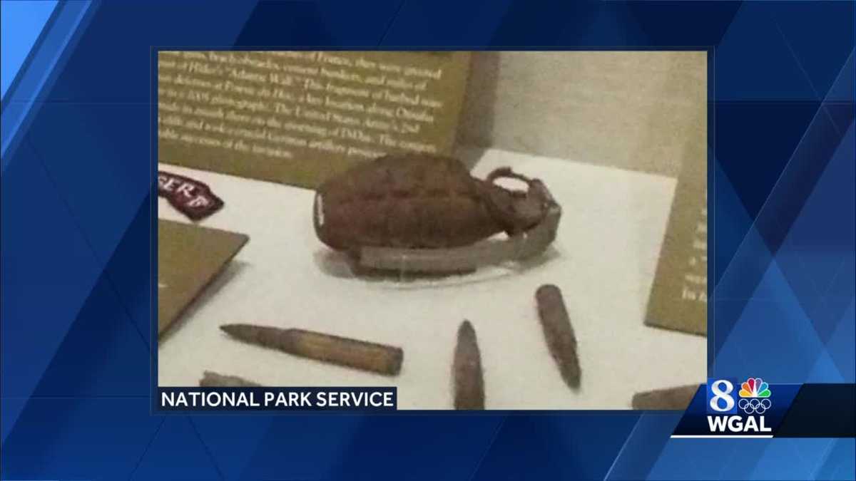 World War II hand grenade on display at Eisenhower National Historic ...