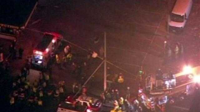 RAW Video: Sky 5 video from strip club explosion