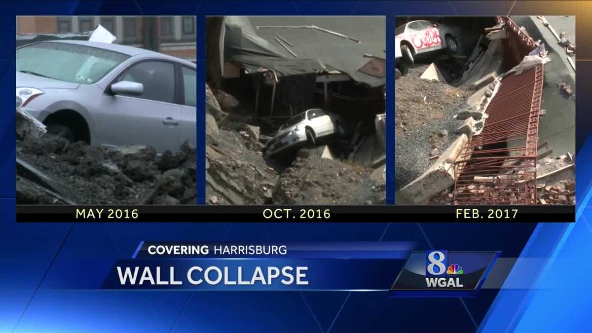 Vandals add more trouble months after wall collapse in Harrisburg