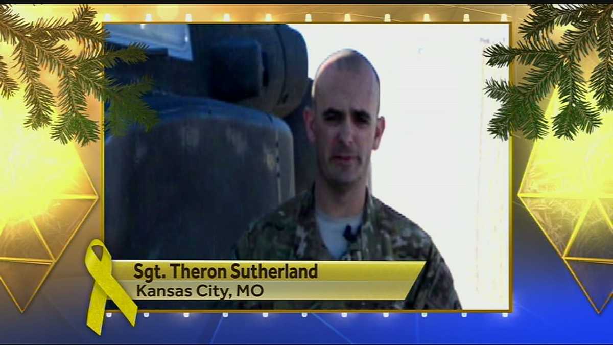 Sgt. Theron Sutherland sends holiday greetings home