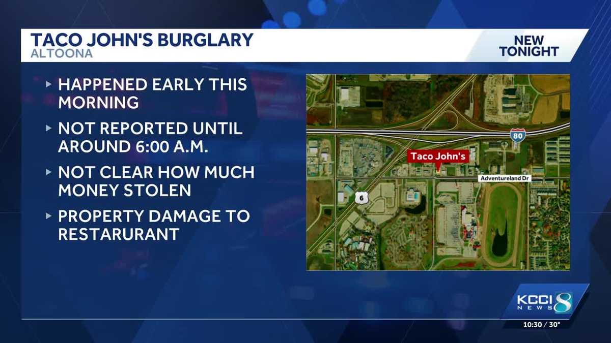 Altoona police investigate Taco John's burglary