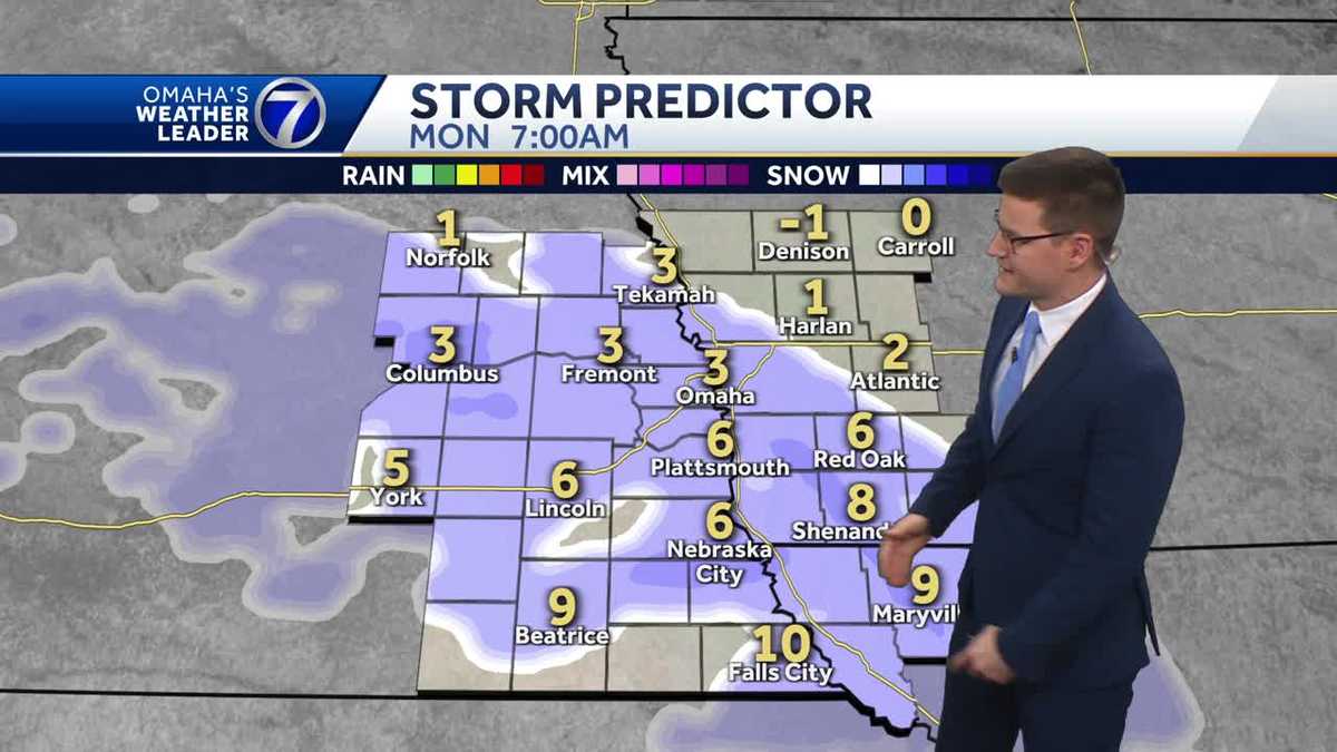 Omaha weather: Winter weather advisory Monday