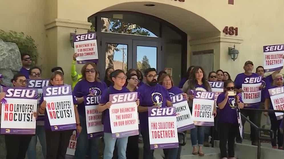 Hollister rally protests budget cuts threatening essential services