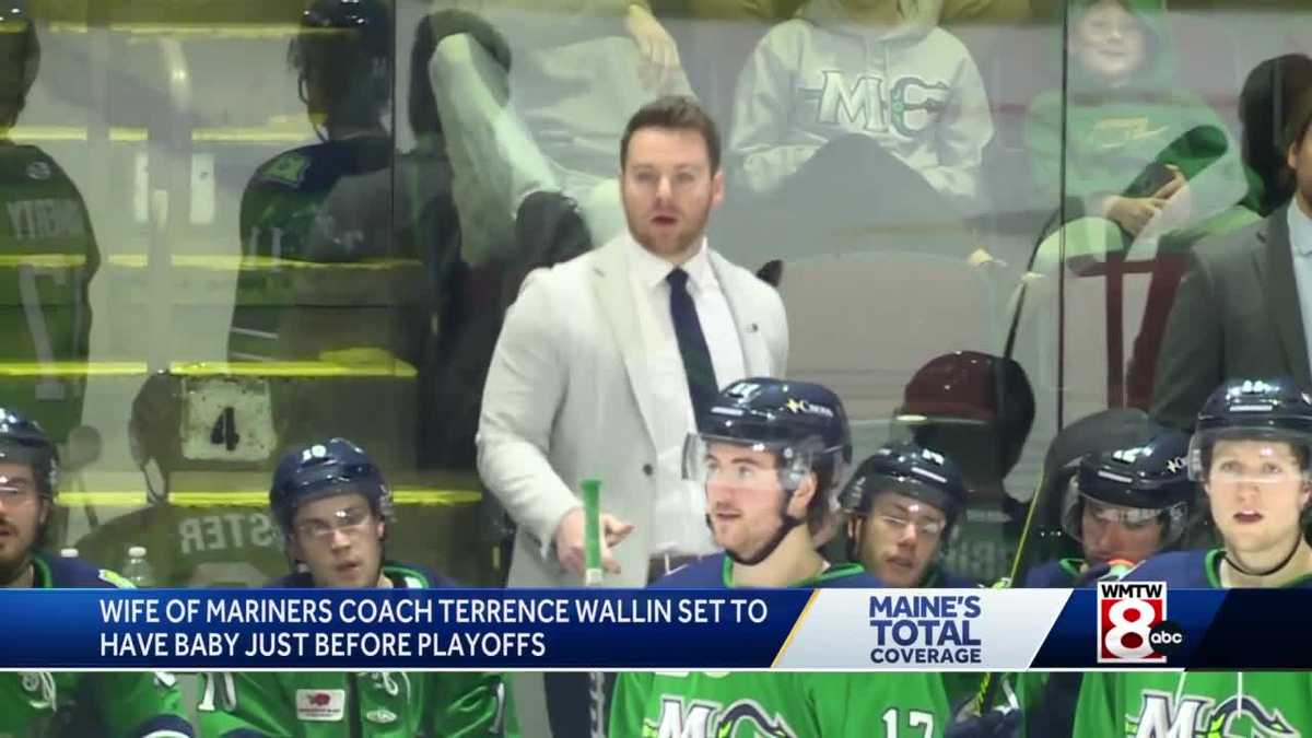 Maine Mariners head coach on baby watch
