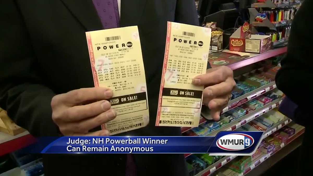 Judge: NH Powerball winner may remain anonymous