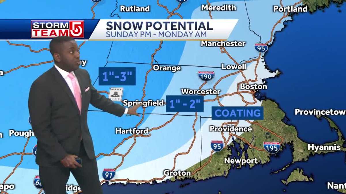 Video: Snow is in weekend forecast