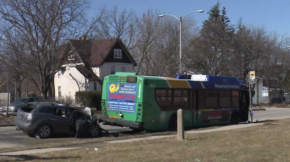 Shooting causes vehicle to crash into parked MCTS bus