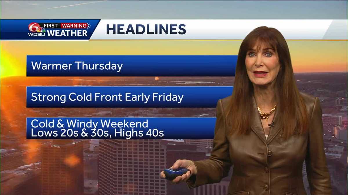 Cold tonight, but warmer Thursday