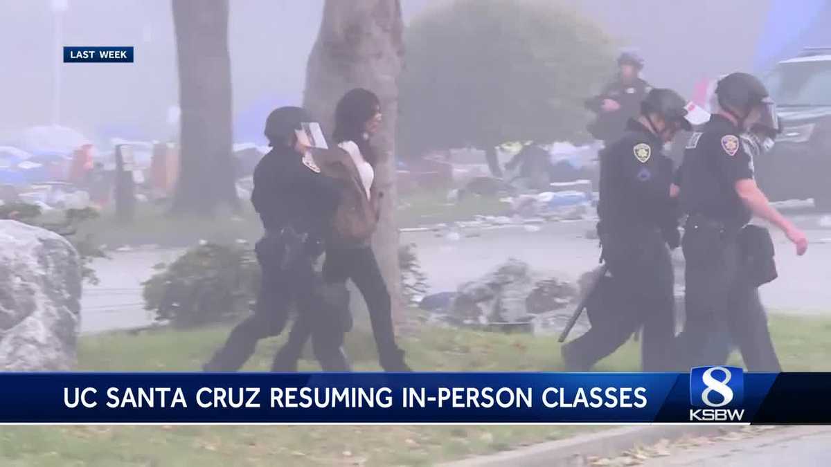 About 100 protesters were arrested at UC Santa Cruz