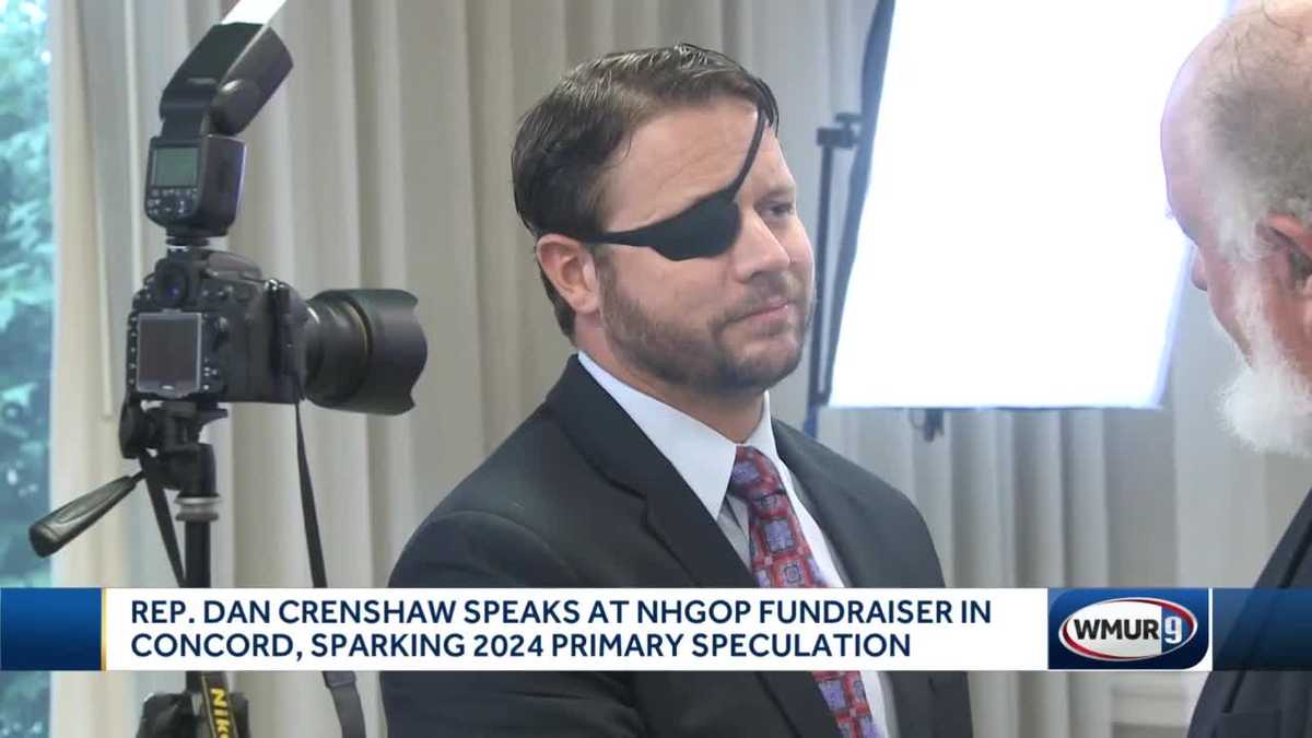 Rep. Dan Crenshaw speaks at NHGOP fundraiser in Concord