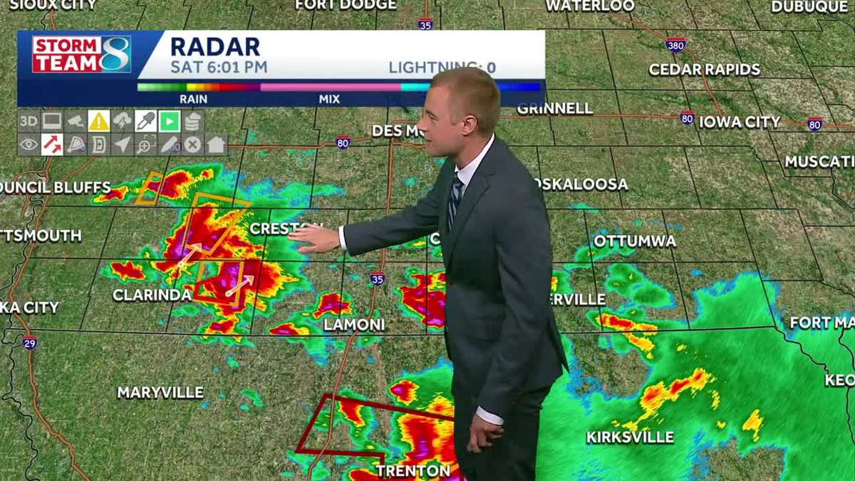 Des Moines weather: Severe storms return Saturday evening