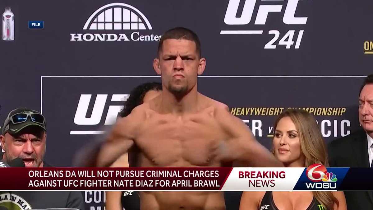 Charges dropped against former UFC fighter Nate Diaz