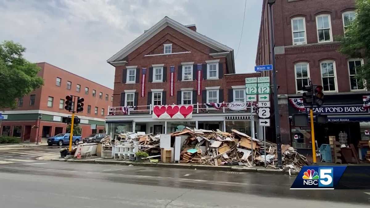 Trash lines the streets of communities across Vermont as cleanups continue