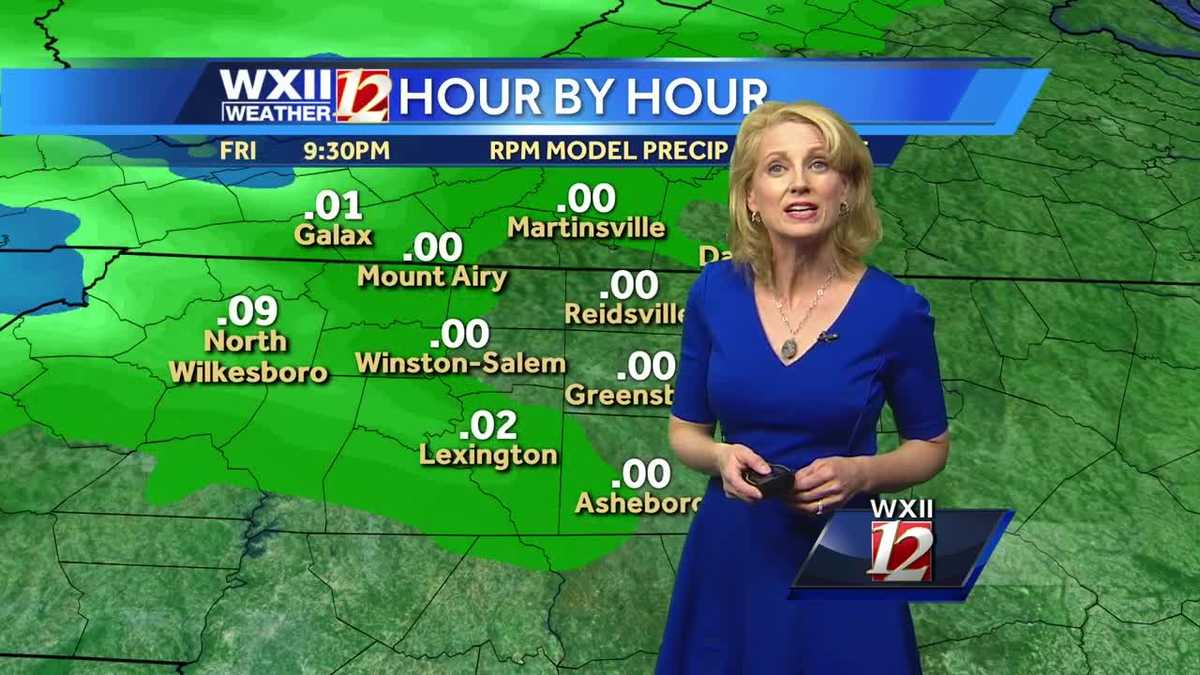 Watch: Rain moving in