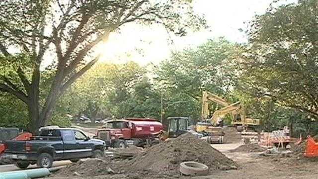 Residents frustrated by massive sewer project