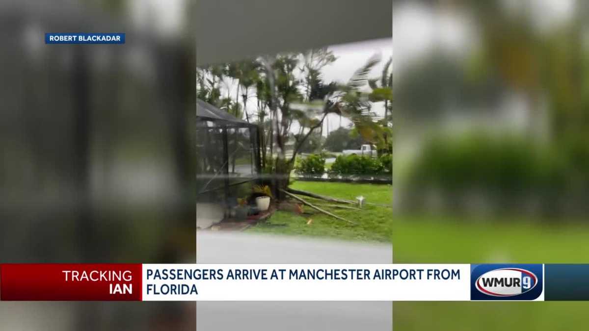 Manchester airport arrivals from Florida recount enduring Hurricane Ian