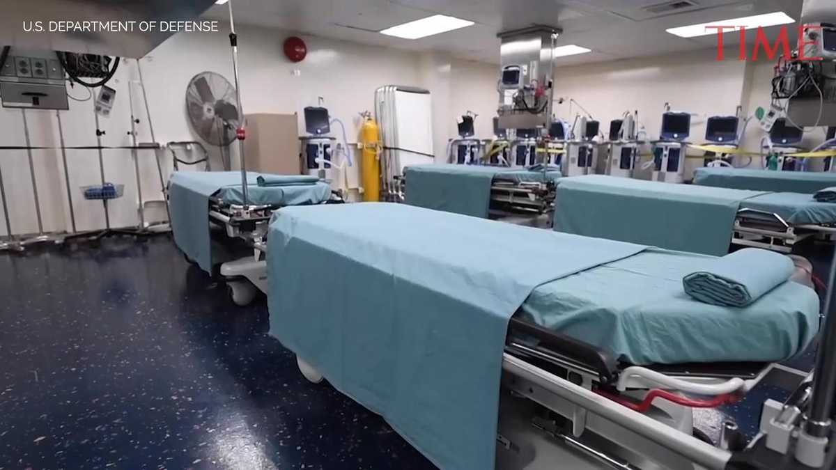 Navy removes 116 from hospital ship after virus infects 7