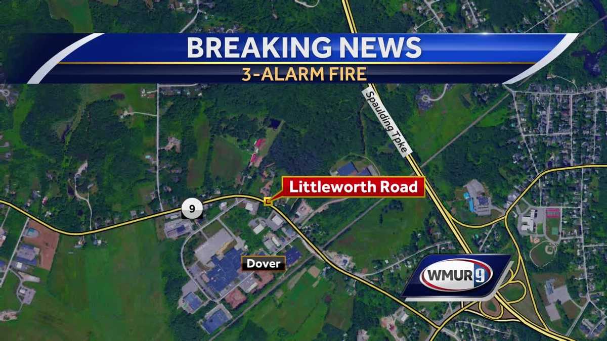 Crews battle 3-alarm fire in Dover