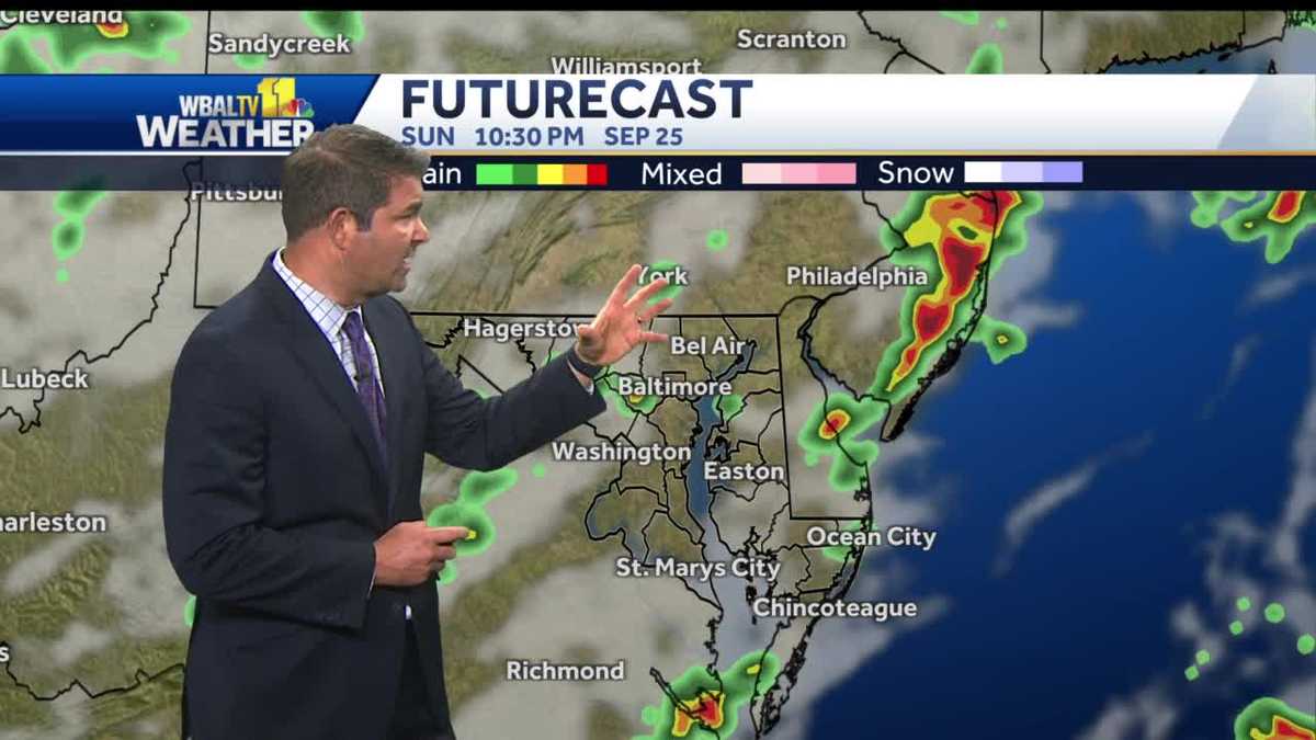 Lowell shows when rain could pop up over the weekend