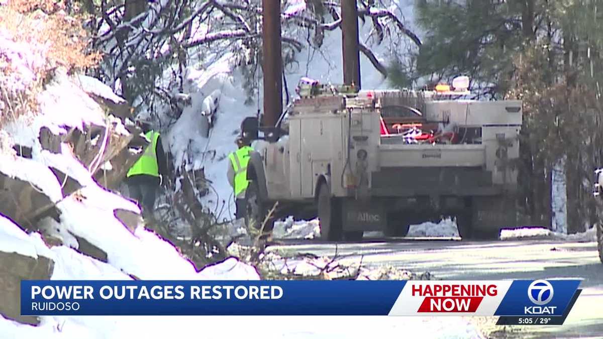 PNM restores power in Ruidoso after winter storm outages