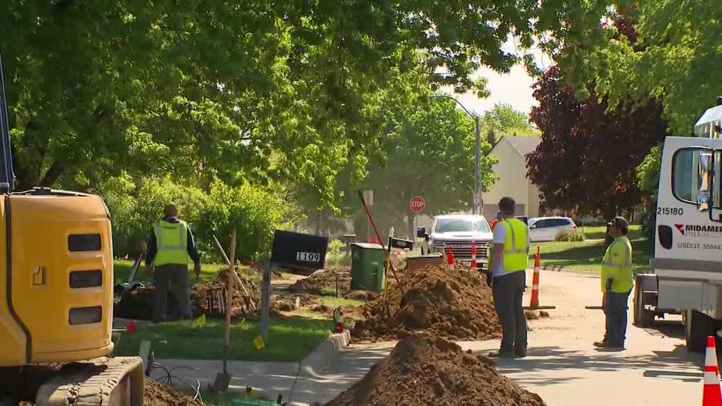 Gas line struck in Polk City, Iowa