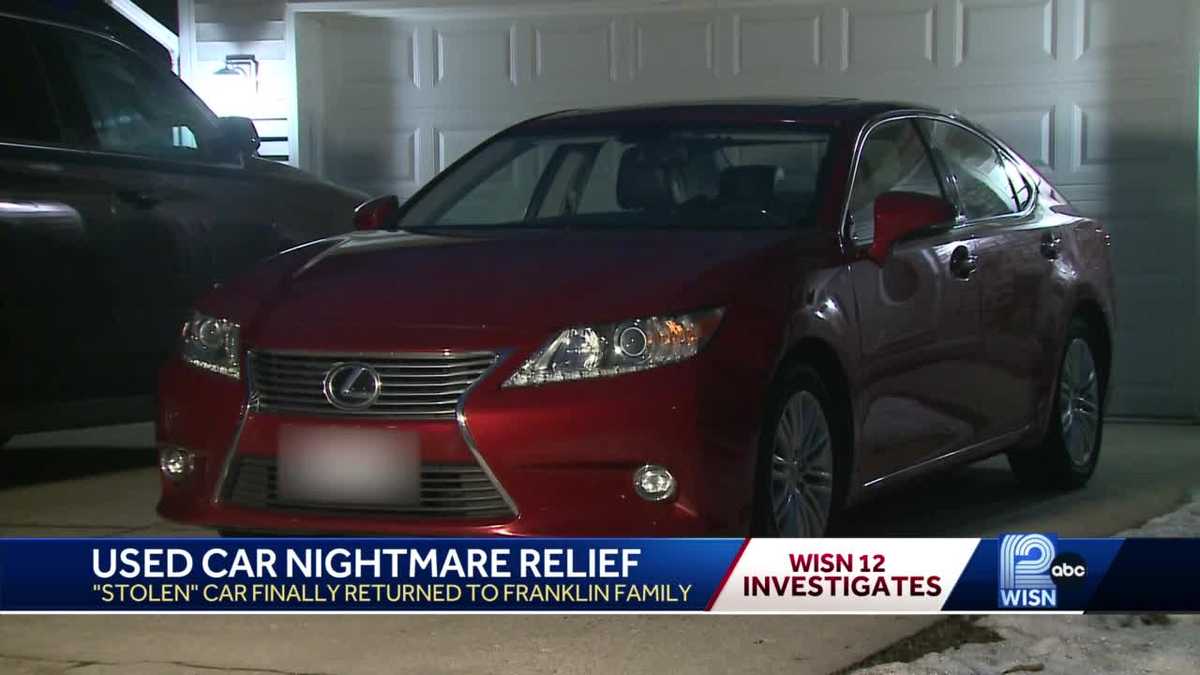 'Stolen' used car returned to Franklin family after 12 News report