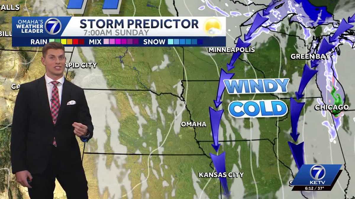 Cold and windy Saturday night and Sunday