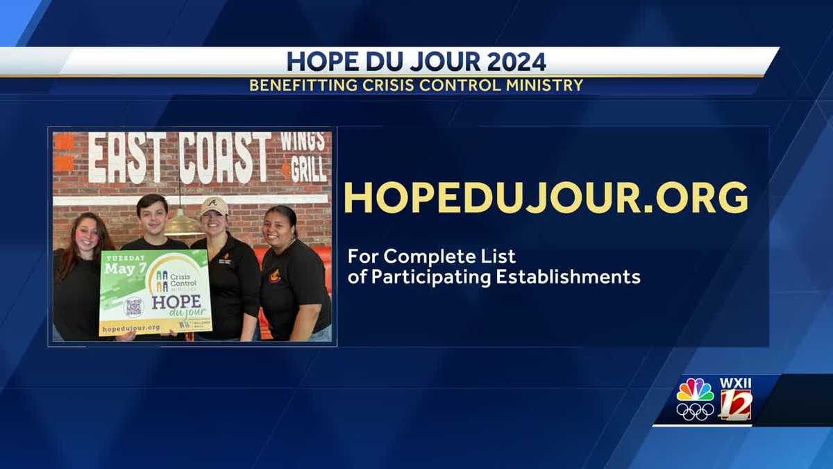 Crisis Control Ministry's Hope du Jour event begins Tuesday