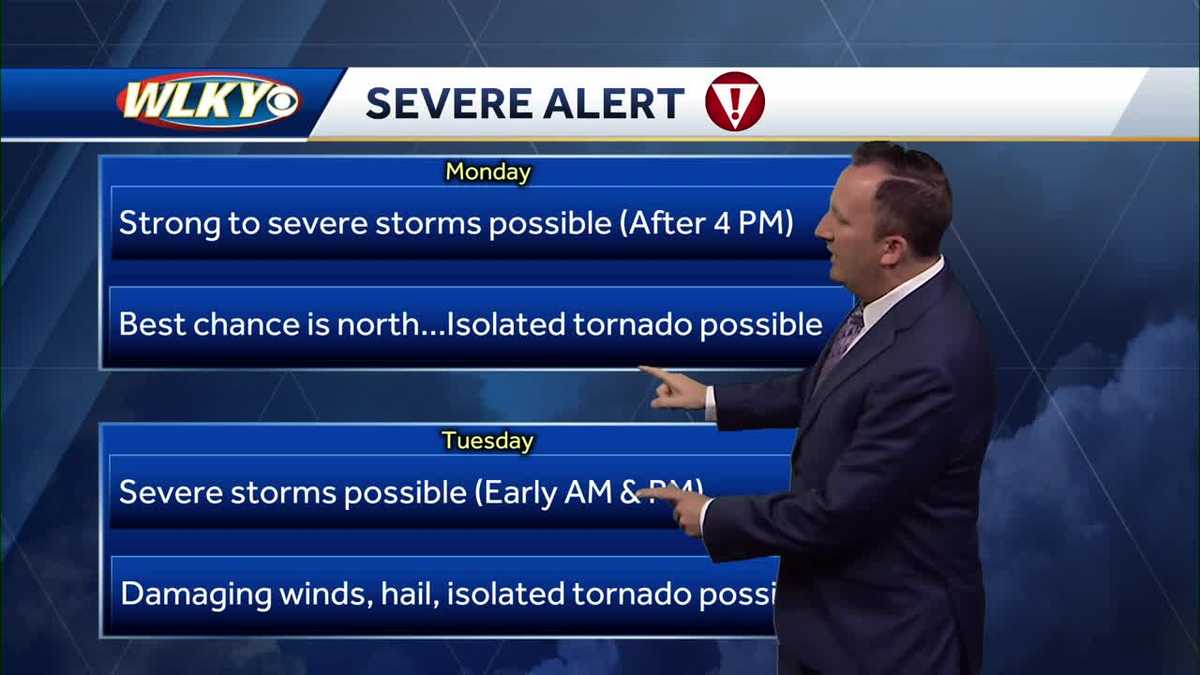 Rounds of storms in the forecast early this week