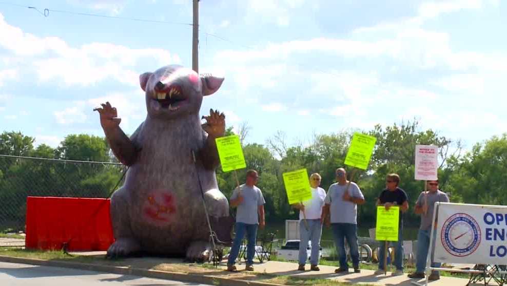 Local 234 Operating Engineers protest in response to out of state ...