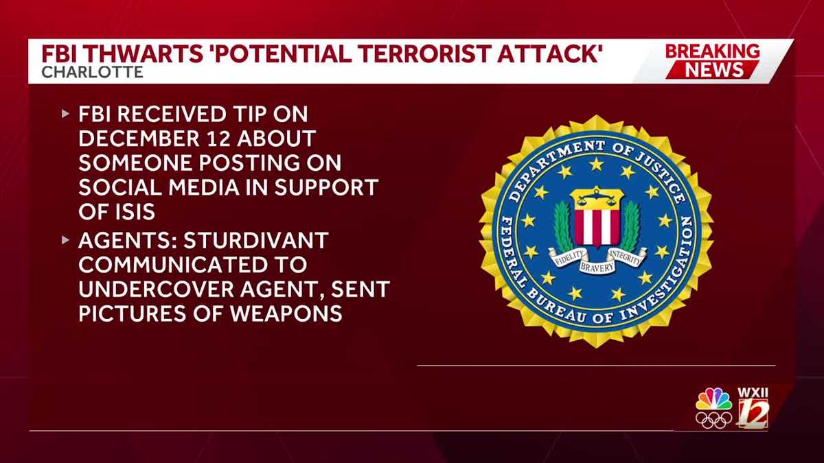 FBI disrupts 'potential terrorist attack' planned for New Year's Eve