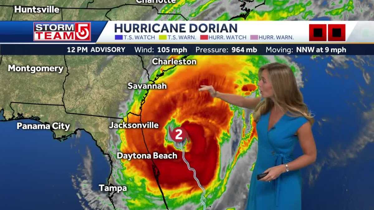 Dorian continues to churn off SE coast